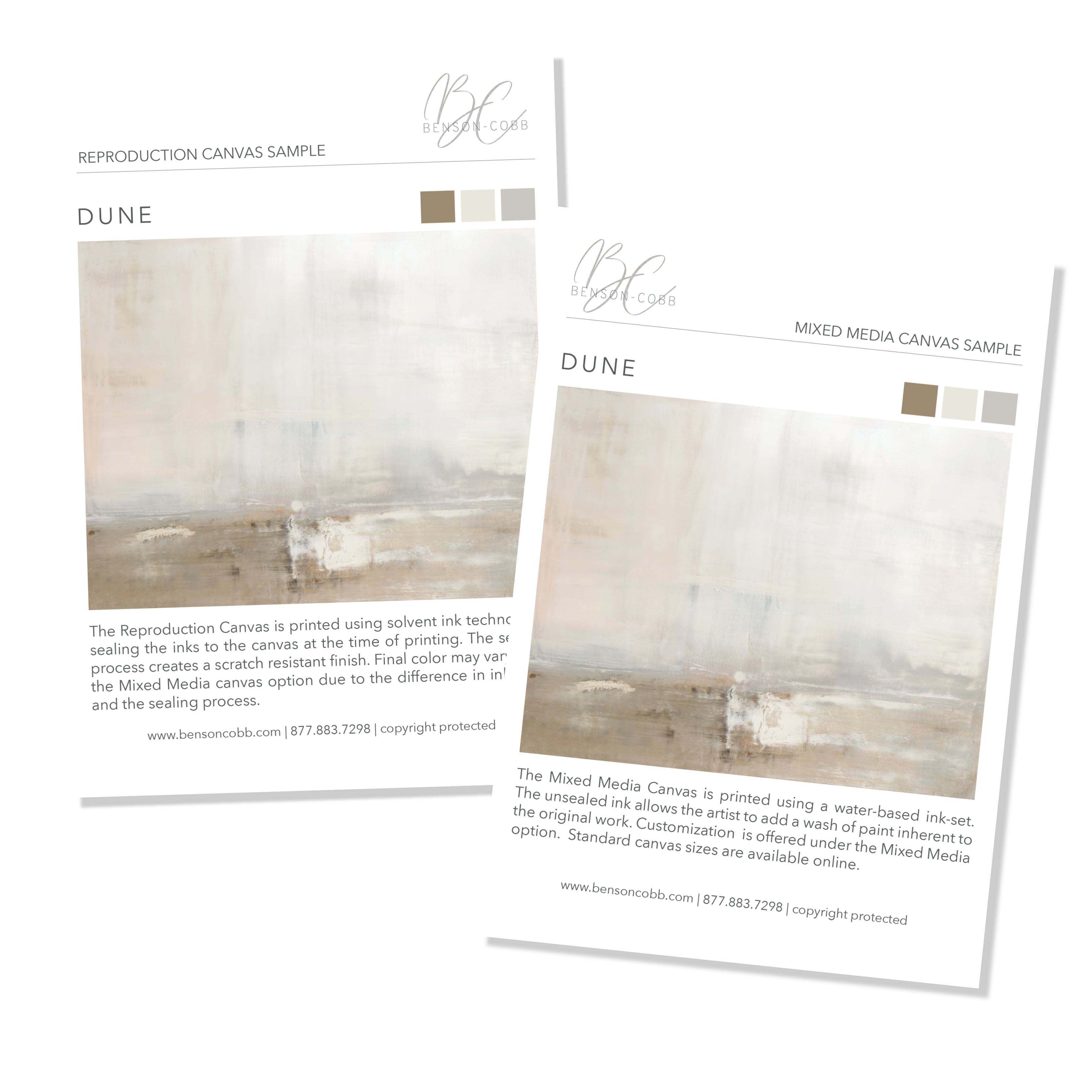 Dune Canvas Samples – Benson-Cobb